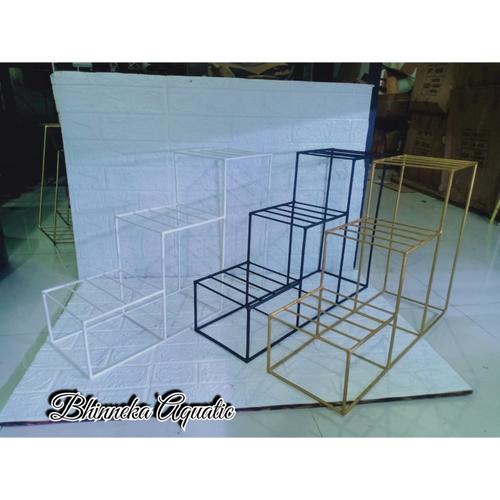 Jual Rak Standing Pot Bunga Besi RAM Tingkat 3 Tangga Tanaman Murah ...
