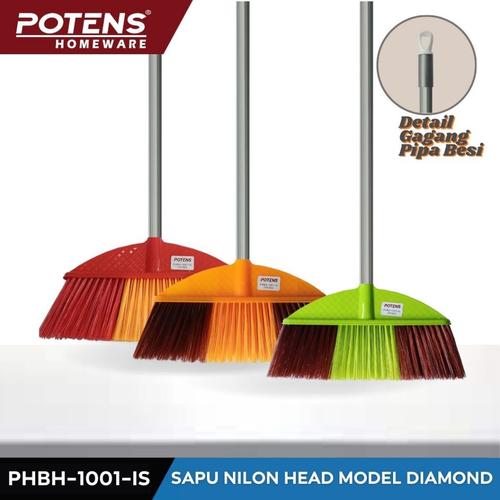 Jual Sapu Lantai / Sapu Nilon Model Diamond Merk Potens PHBH-1001-IS ...
