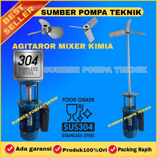 Jual Mixer Agitator Kimia SS304 0,37KW 0,5HP 2730RPM 3Phase 2Pole Direct - Jakarta Barat ...
