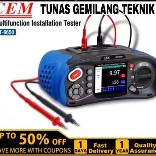 Jual CEM DT6650 Fast High Current Loop Test Multifunction Insulation ...