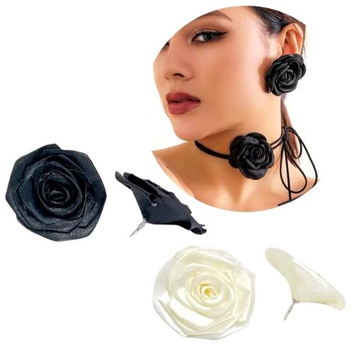 Jual Delarosa Rose Flower Stud Earrings Anting Tusuk Bunga Mawar Besar ...