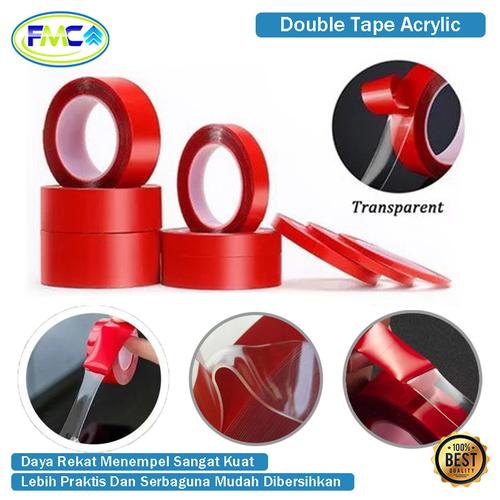 Jual Double Tape Acrylic Transparan Perekat Serbaguna Double Tape Daya ...