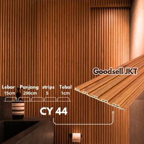 Jual [TERMURAH] Dekorasi Dinding WPC Panel Ukuran Panjang 1 Meter Dan 3 ...
