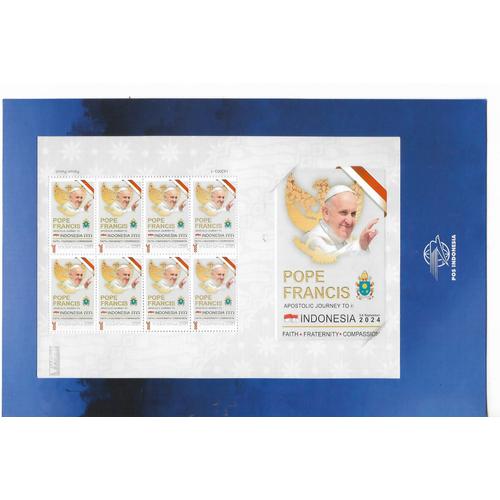 Jual PERANGKO MINI SHEET KUNJUNGAN POPE FRANCIS (PAUS FRANSISKUS) 3-6 ...