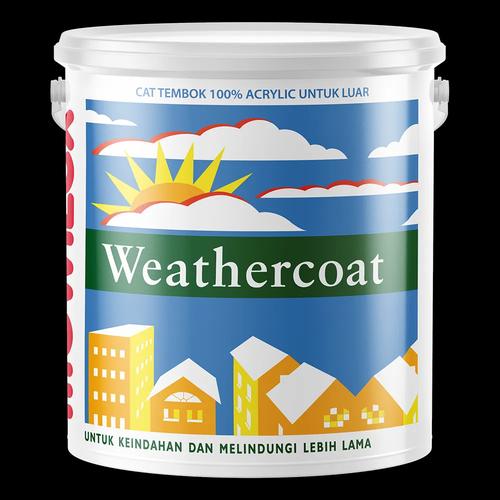 Jual Cat Mowilex Weathercoat Hitam Black Exterior Eksterior Galon 2.5 ...