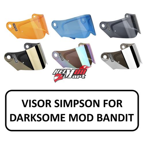 Jual Visor SIMPSON Darksome/ Mod Bandit - Kaca Helm Simpson - DARK ...