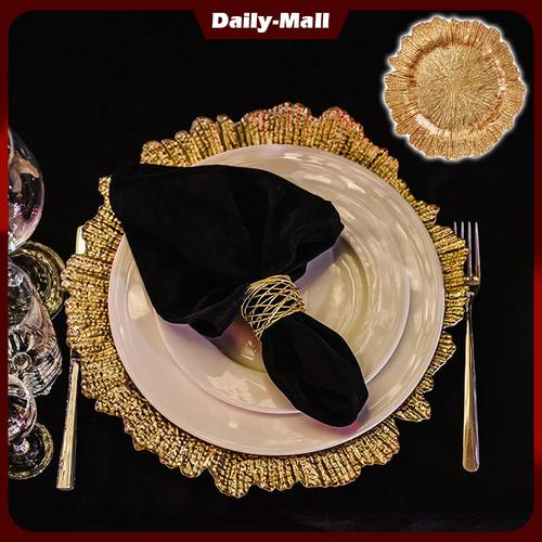Jual Piring Saji Gold Piring Dekorasi Piring Cantik Piring Emas Plate ...