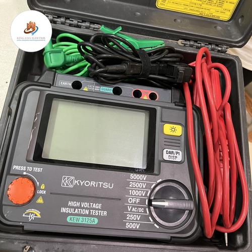 Jual KYORITSU KEW 3125A HIGH INSULATION TESTER MEGGER 5KV 5000V ...