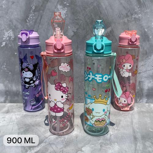 Jual TJ-808 Botol Minum 900ml Sanrio Bening Plastik BPA Free Karakter Kuromi My Melody ...