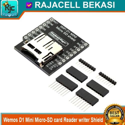 Jual Wemos D1 Mini Micro-SD card Reader writer Shield data logger ...