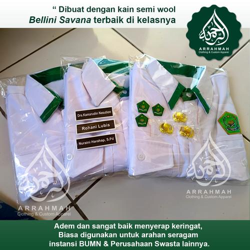 Jual KEMEJA PDH PUTIH KEMENAG terbaru 2024 kemeja kemenag terbaru BAHAN ...
