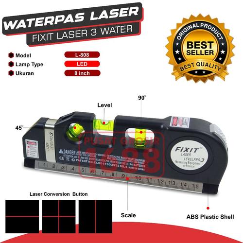 Jual Waterpass Fixit Level Pro 3 Water Pass Meteran Laser up to 250 Cm - Jakarta Barat - Salter ...