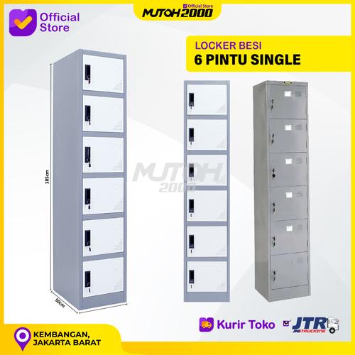 Promo Locker besi 6 pintu single lemari loker besi 6 pintu single ...