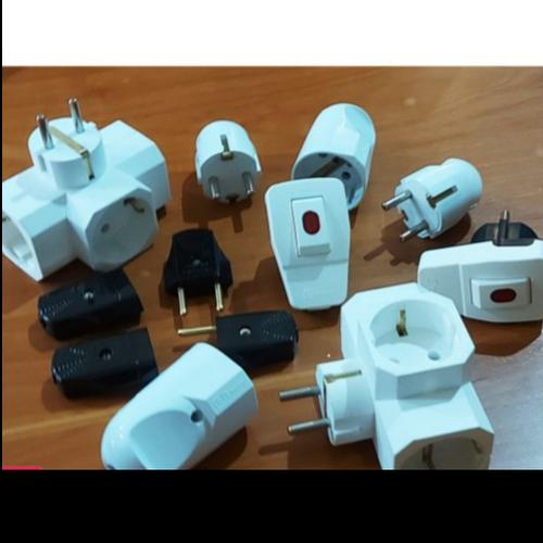 Jual steker tusuk kontak dengan arde broco batang colokan listrik cowok ...