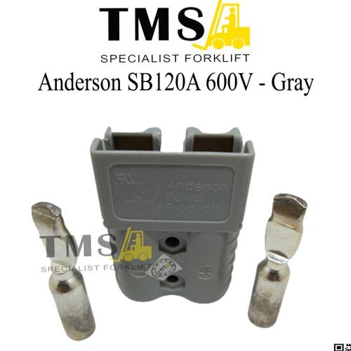 Jual Socket Battery Anderson SB120A 600V Gray For Forklift electric ...