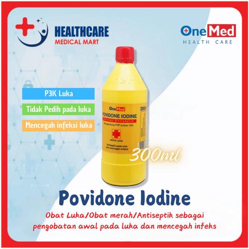 Jual Povidone iodine Onemed obat merah kemasan botol 300ml - Jakarta ...