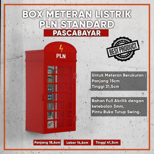 Jual Box Listrik KWH Meter Pascabayar Besar Bahan Akrilik - Putih - Kab ...