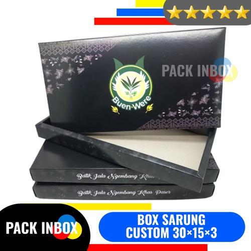Jual BOX SARUNG CUSTOM DESAIN 30x15x3 KARDUS SARUNG CUSTOM DESAIN 30×15 ...