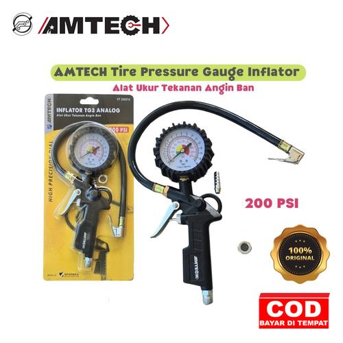 Jual AMTECH Tire Pressure Gauge Inflator 3in1 / 3 in 1 Digital, Meteran ...