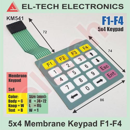 Jual 5x4 5 x 4 Membrane Matrix Keypad Tipis Flexible Lentur - Kota ...
