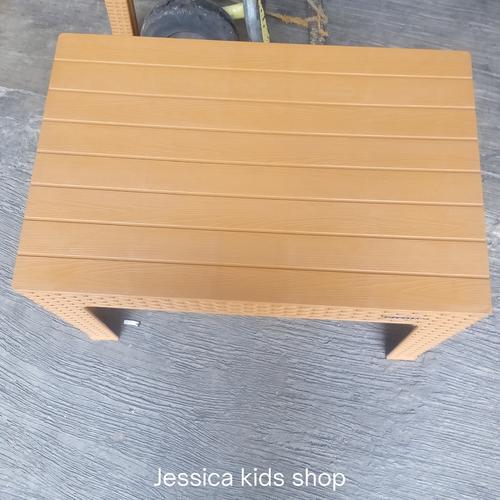 Jual Meja Plastik Napolly Motif Anyaman Rotan Mapan 45 Meja Teras ...