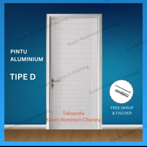 Jual Pintu Aluminium 90x200 Full Aluminium Spandrel Double - Hitam ...