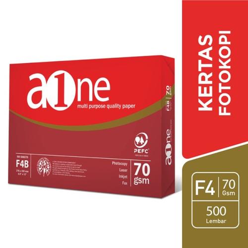 Jual KERTAS HVS AONE A-ONE F4 FOLIO 70 GRAM / KERTAS PRINT FOTOCOPY - 1 ...