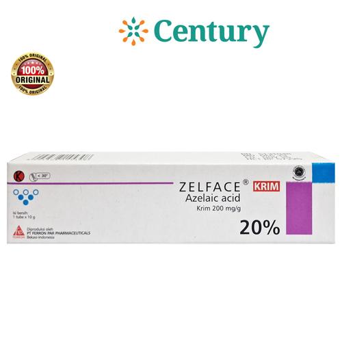 Jual ZELFACE 20% CREAM 10GR /AZELAIC ACID/ SALEP JERAWAT / OBAT JERAWAT ...
