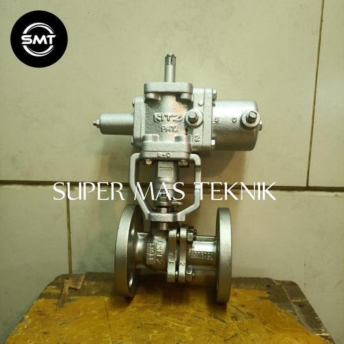 Jual BALL VALVE ACTUATOR PNEUMATIC KITZ 3" INCH DN80 STAINLESS STEEL JIS 10K SS304 KITZ PAT ...
