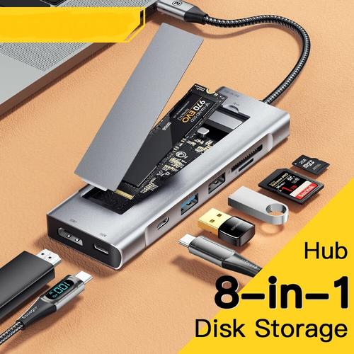 Jual USB Station Dock OTG Hub Type C Adapter Adaptor Display HDMI 4K ...