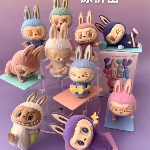 Jual OFFICIAL Labubu The Monsters Lazy Yoga Series Figures - Labubu ...