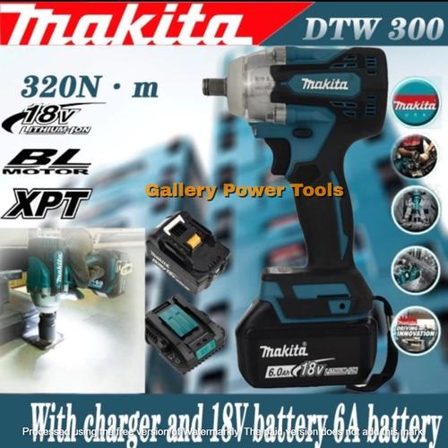 Jual Mesin Impact Wrench Cordless Baut M10-M20 DTW 300Z Makita DTW300Z ...