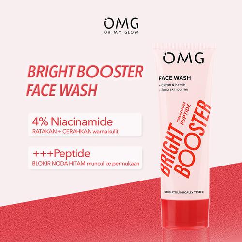 Jual OMG Oh My Glow Bright Booster Face Wash 50ml & 100ml - Untuk Semua ...