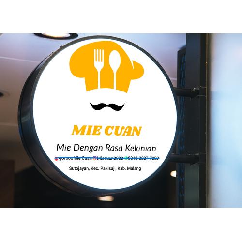 Jual TINGGAL PASANG – NEON BOX BENTUK BULAT/KOTAK DIAMETER 40 CM FREE ...