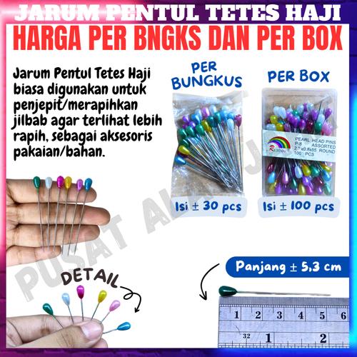 Jual JARUM PENTUL PENTOL PEARL MUTIARA MOTE MUTE TETES AIR LONJONG ...