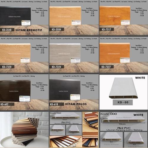 Jual Exclusive PLIN LANTAI PVC / PLINT PVC / LIST PLANK PVC / LIST LANTAI / SKIRTING / LIST ...