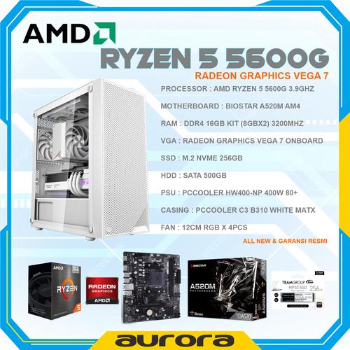 Jual PC Gaming AMD Ryzen 5 5600G | RAM 16GB DDR4 | Radeon Graphics ...