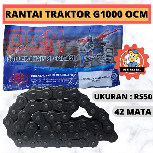 Jual RANTAI TRAKTOR MERK OCM RS50 42L ENDLESS G1000 CHAIN TILLER G1000 ...