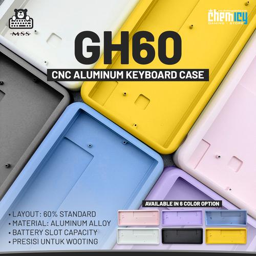 Jual DIY GH60 Aluminum Case 60% for Universal Mechanical Keyboard Case ...