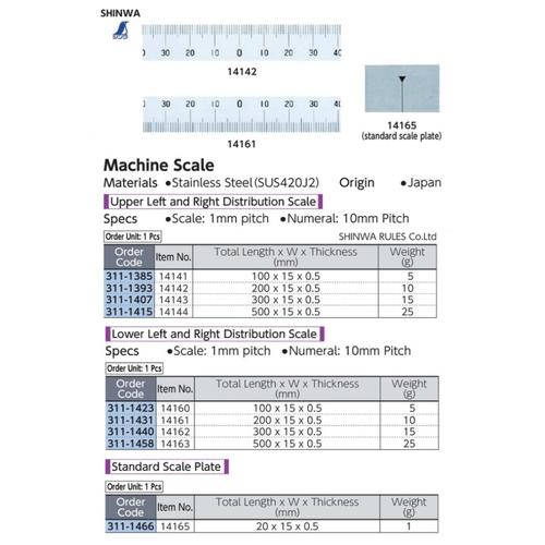 Jual Machine Scale 200mm Lower Left and Right Scale Without Holes ...