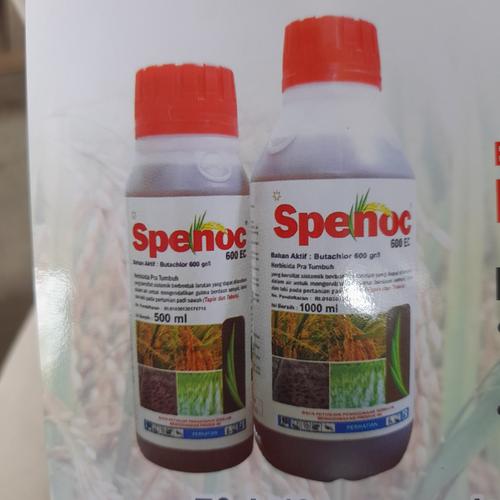 Jual Herbisida Pra tumbuh tanaman padi SPENOC 600EC 500ml bahan aktif ...