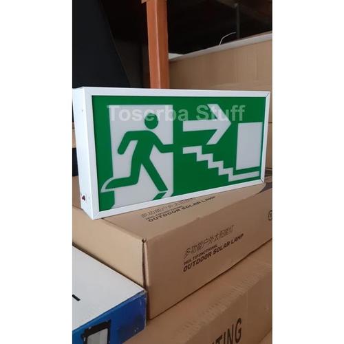 Jual LAMPU EXIT BOX KOTAK 1 SATU SISI EMERGENCY PINTU TANGGA DARURAT ...