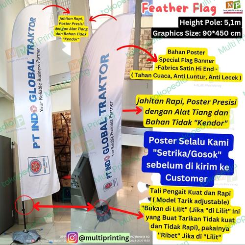Jual Flag banner 5 meter-flag banner 5m-flying banner 5 meter-beach ...