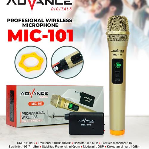 Jual MIC ADVANCE WIRELESS MIC-101 MIK/MIX wirles - Kota Denpasar - SK ...