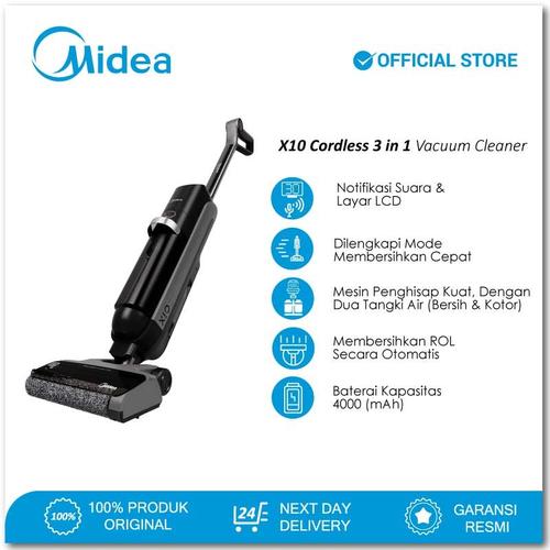 Jual MIDEA MWD-X10 Vacuum Cleaner & Floor Washer 3 In 1 Wet & Dry ...
