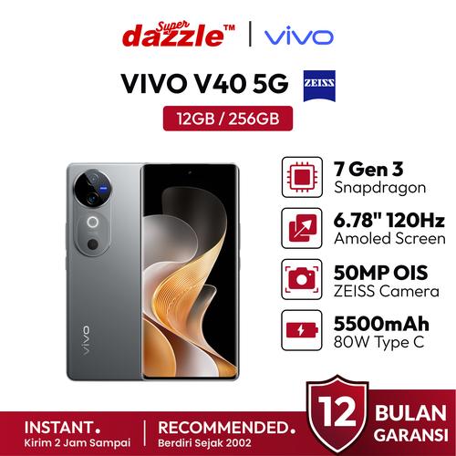 Promo HP Vivo V40 5G 12/256 GB ZEISS Camera Profesional Potrait ...