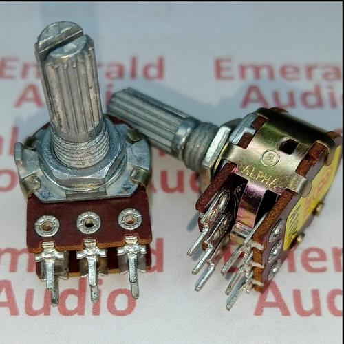 Jual POTENSIOMETER STEREO ROTARY A 10 K OHM LOGARITMIK GOOD FOR VOLUME ...