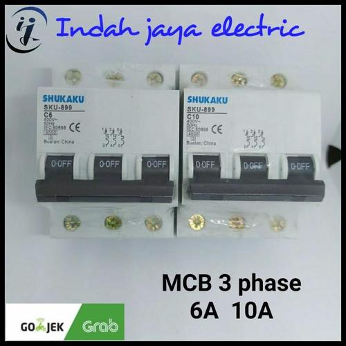 Jual Mcb Alat Listrik Mcb Murah 6A 10A 3Phase Shukaku - 6 Ampere ...