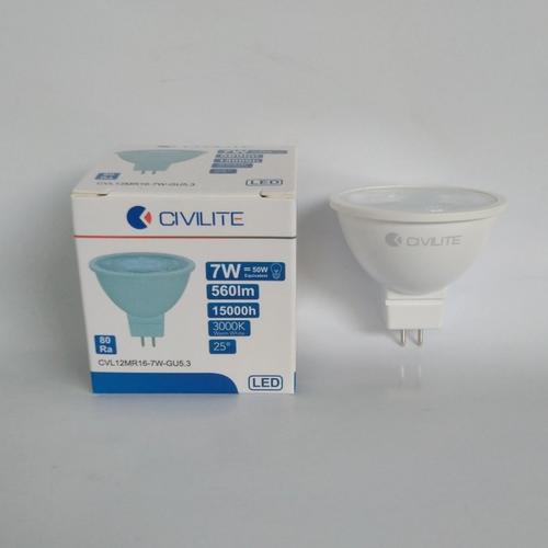 Jual Lampu Led Mr 16 MR-16 GU5.3 7W 7 Watt Civilite - Putih - Kota ...