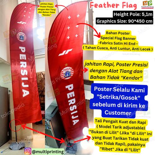 Promo flag banner 5m- feather flag 5m-flying banner 5m - Poster 1 sisi ...